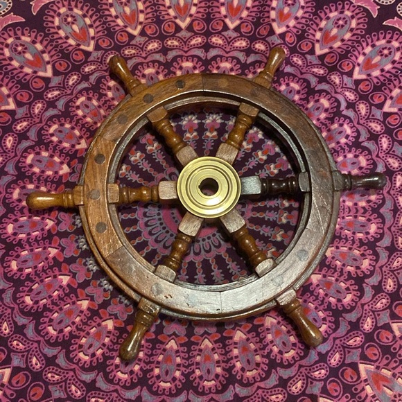 Vintage | Wall Decor | Miniature Wooden Captains Wheel 2 Inches | Poshmark